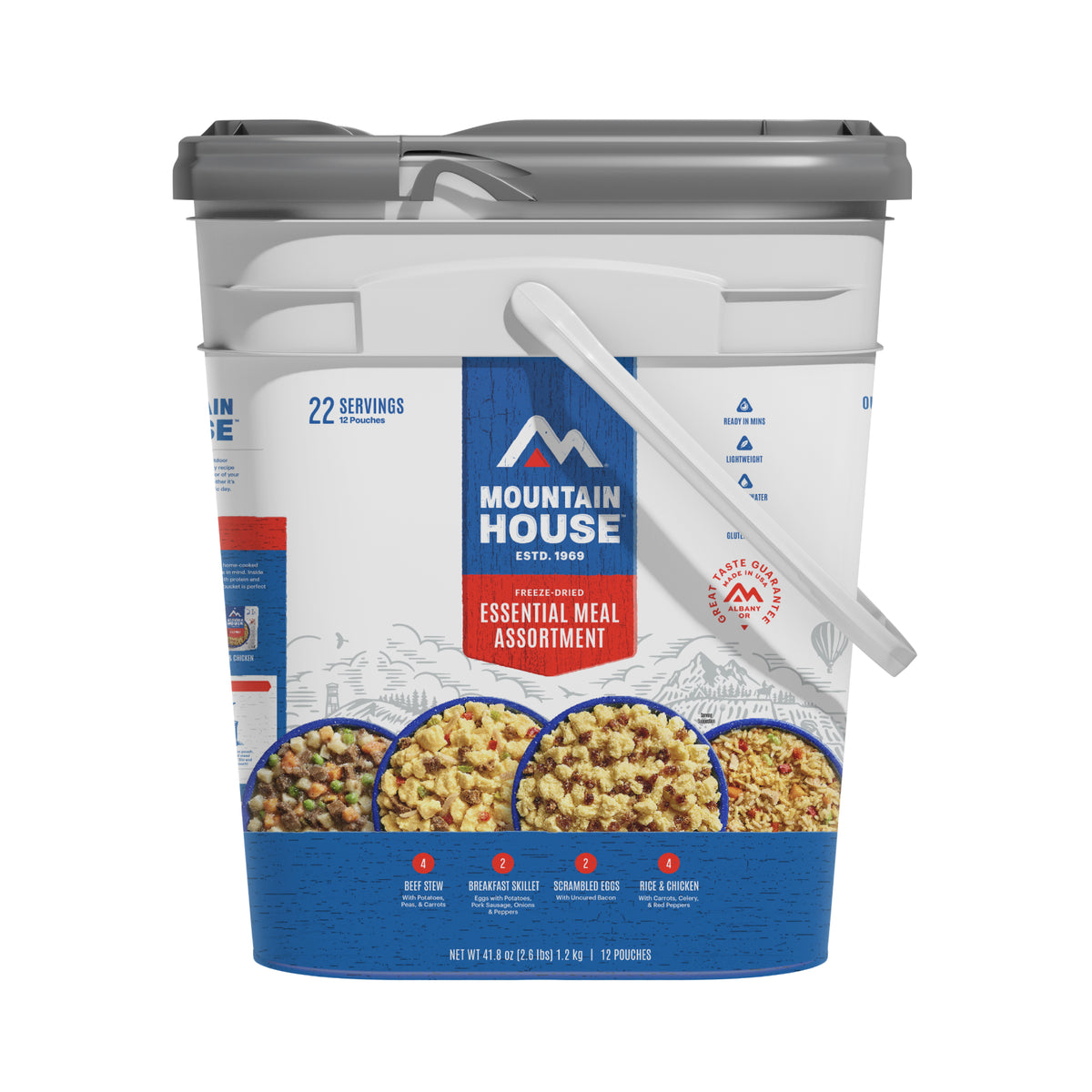 Freeze-Dried Assortment Meal Buckets | Mountain House