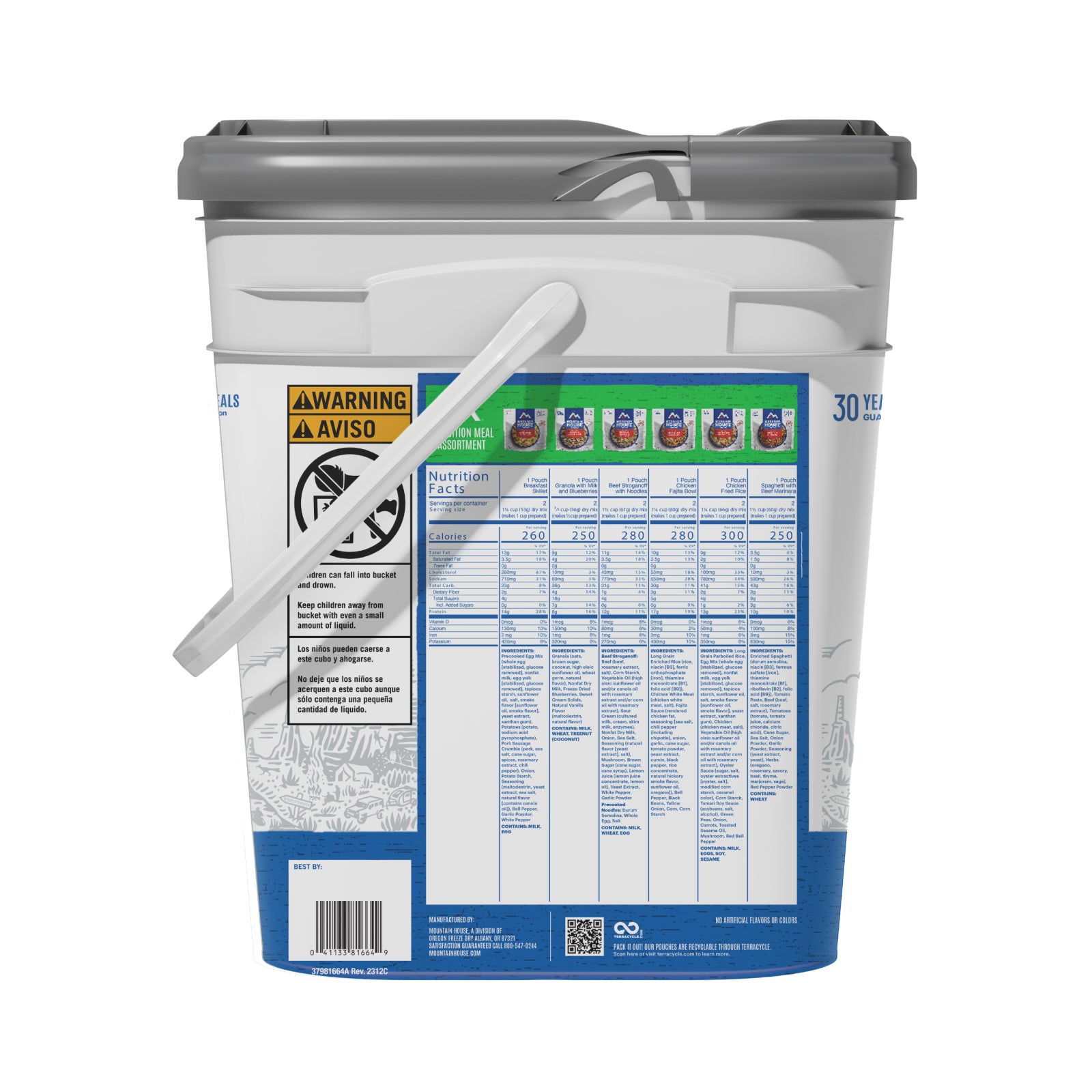 Expedition Meal Assortment Bucket | Mountain House