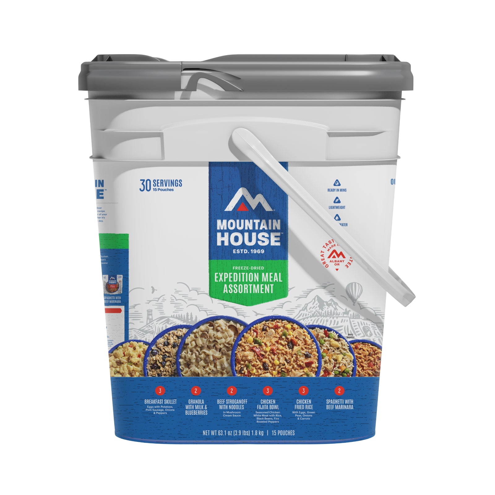Freeze-Dried Assortment Meal Buckets | Mountain House