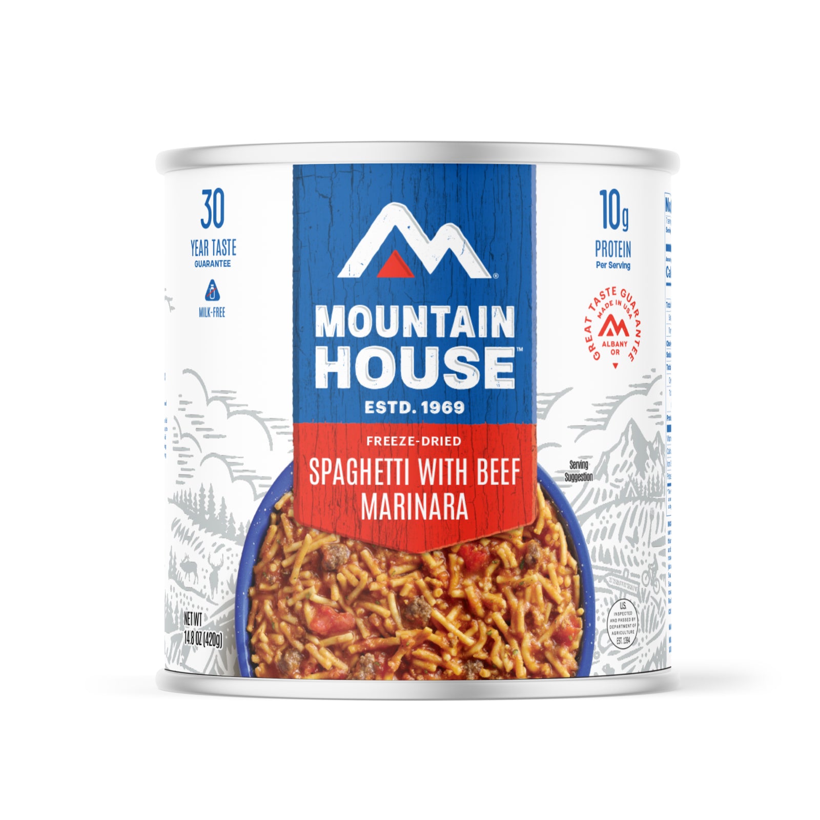 Spaghetti with Beef Marinara #10 Can | Mountain House