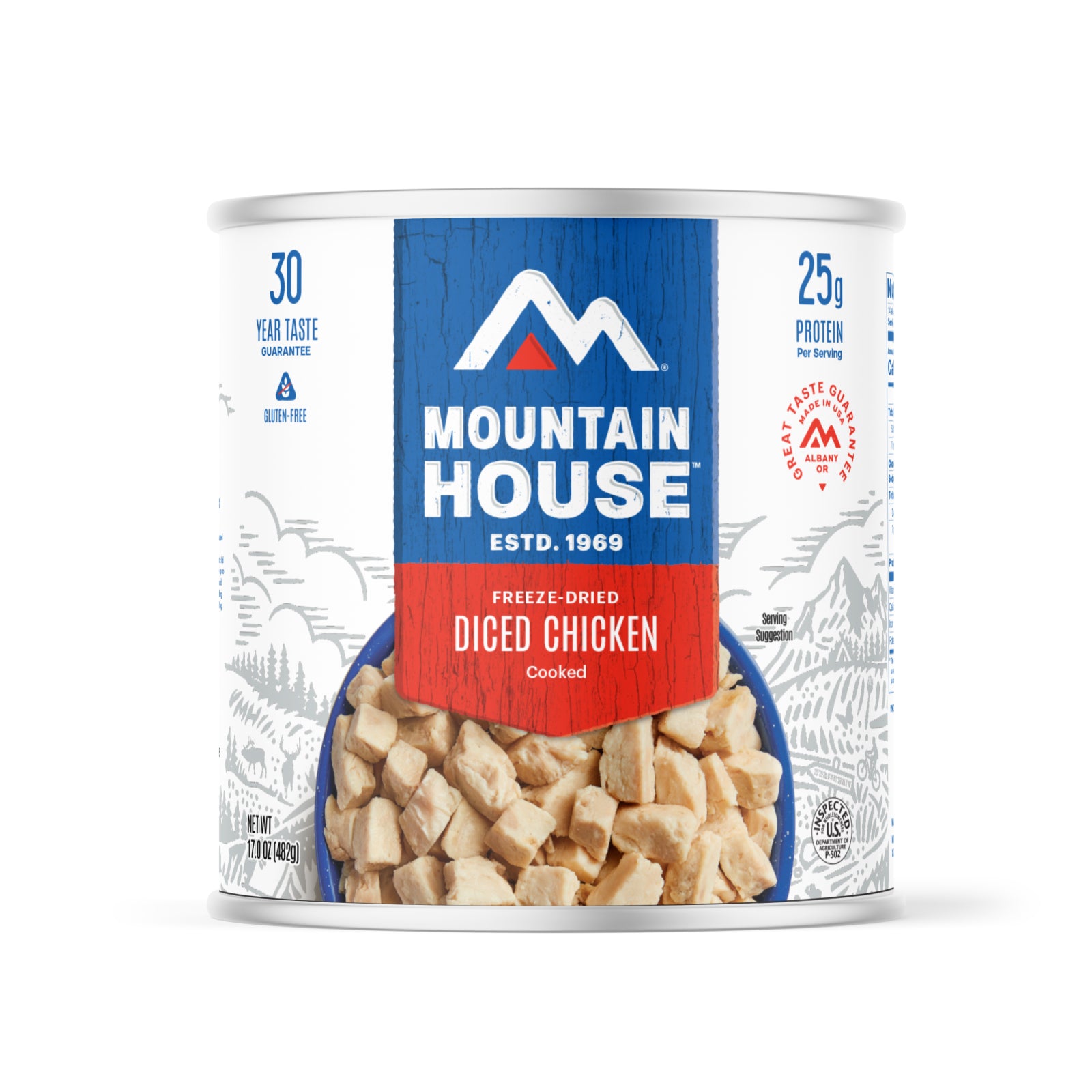 Freeze Dried Chicken (diced) #10 Can | Mountain House