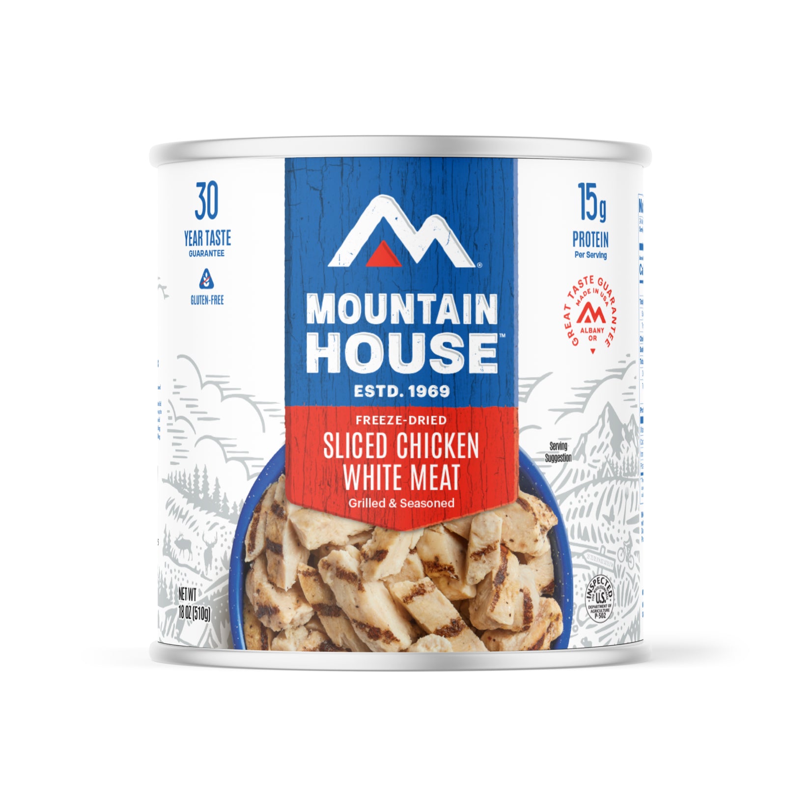 Freeze Dried Chicken (diced) #10 Can | Mountain House