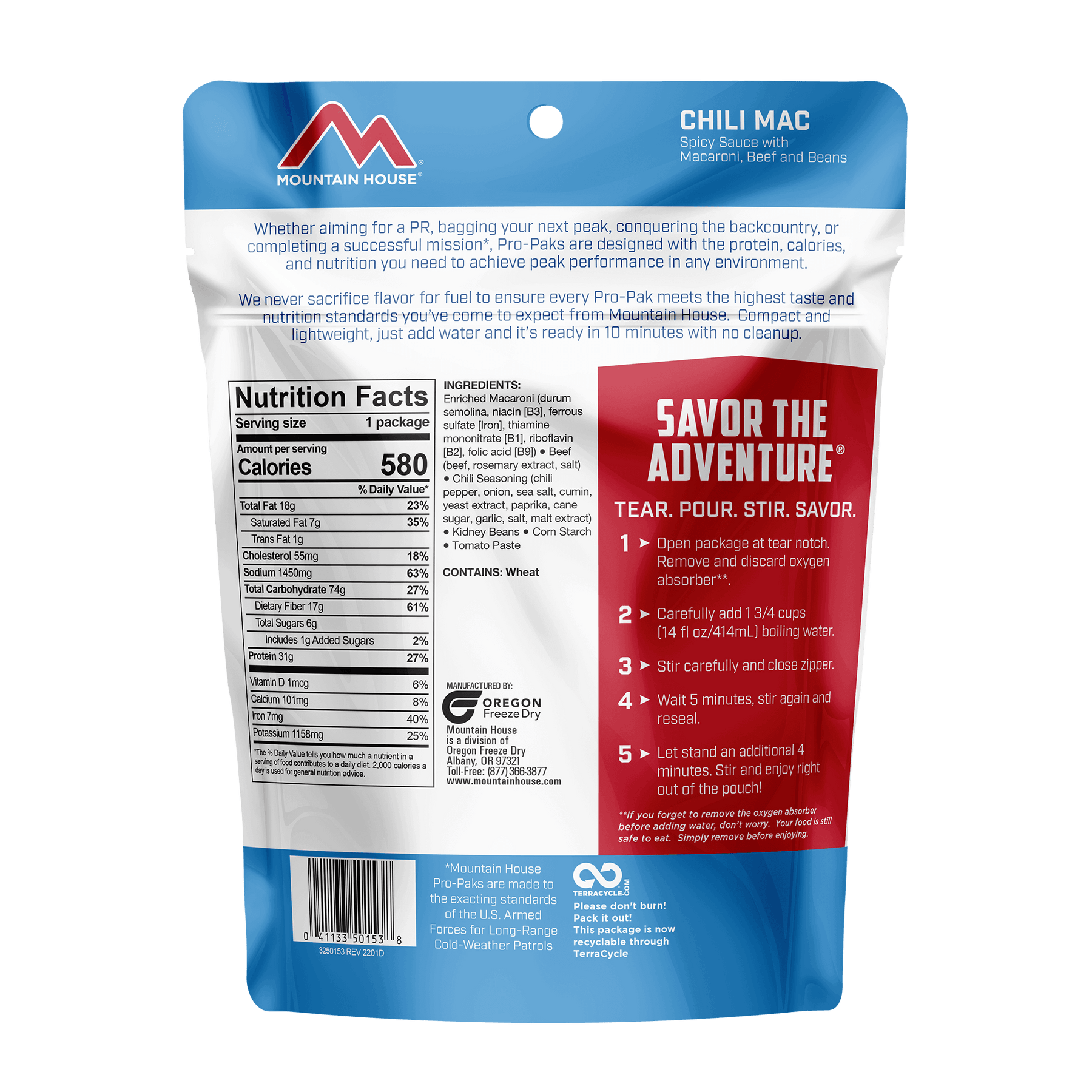 Chili Mac - Pro-Pak® | Mountain House