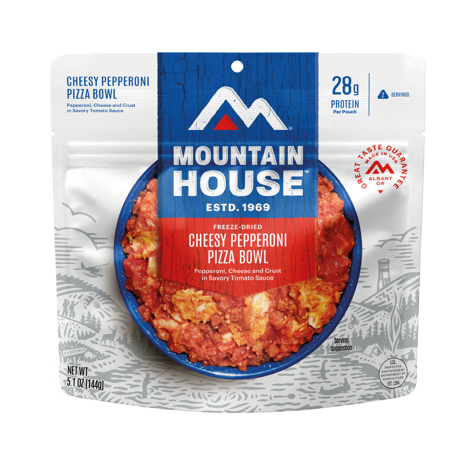 Freeze-Dried Pepperoni Pizza Bowl - Pouch | Mountain House
