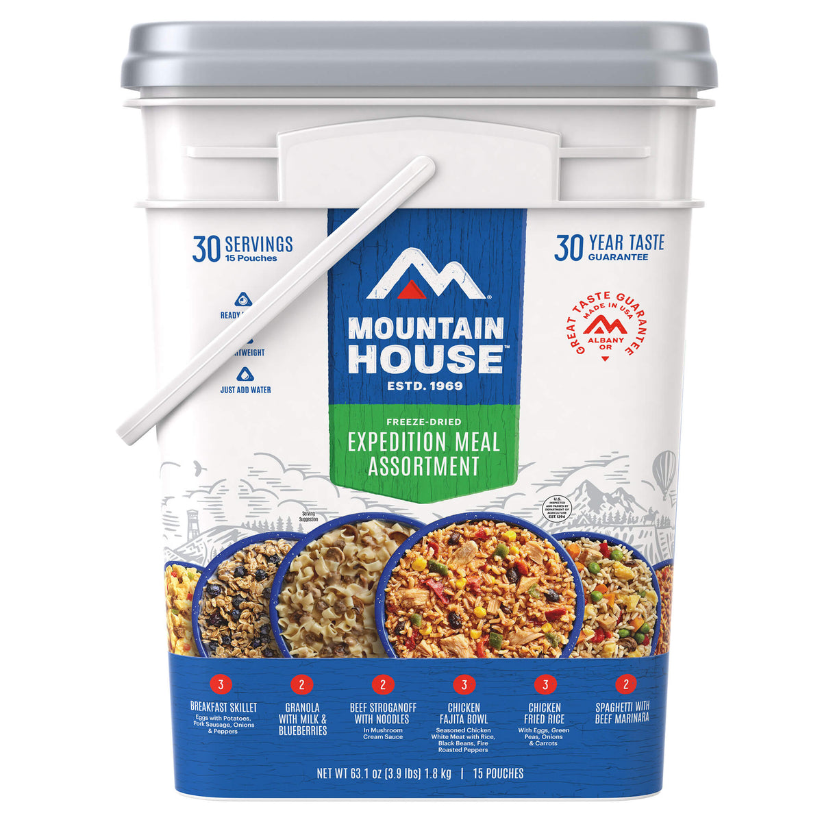 Essential Assortment Bucket - Gluten-Free Meals | Mountain House